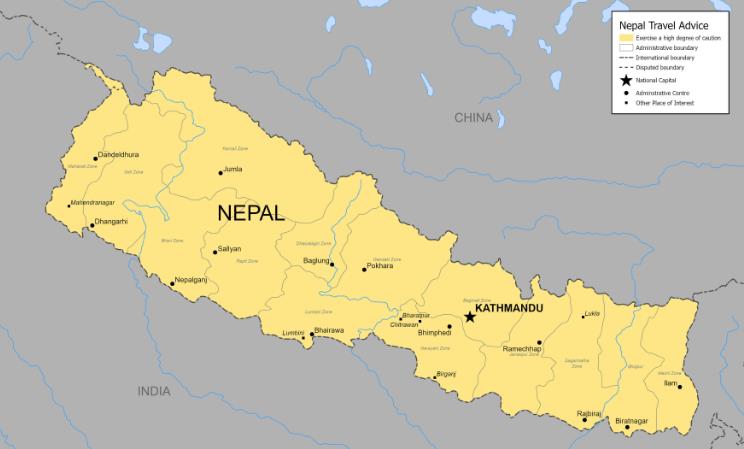 Nepal Location